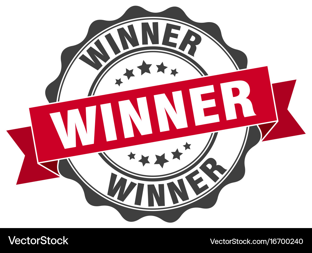 Winner stamp sign seal Royalty Free Vector Image