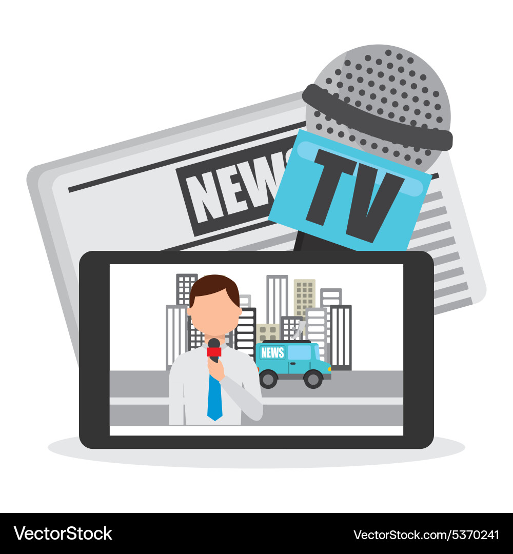 Breaking news Royalty Free Vector Image - VectorStock