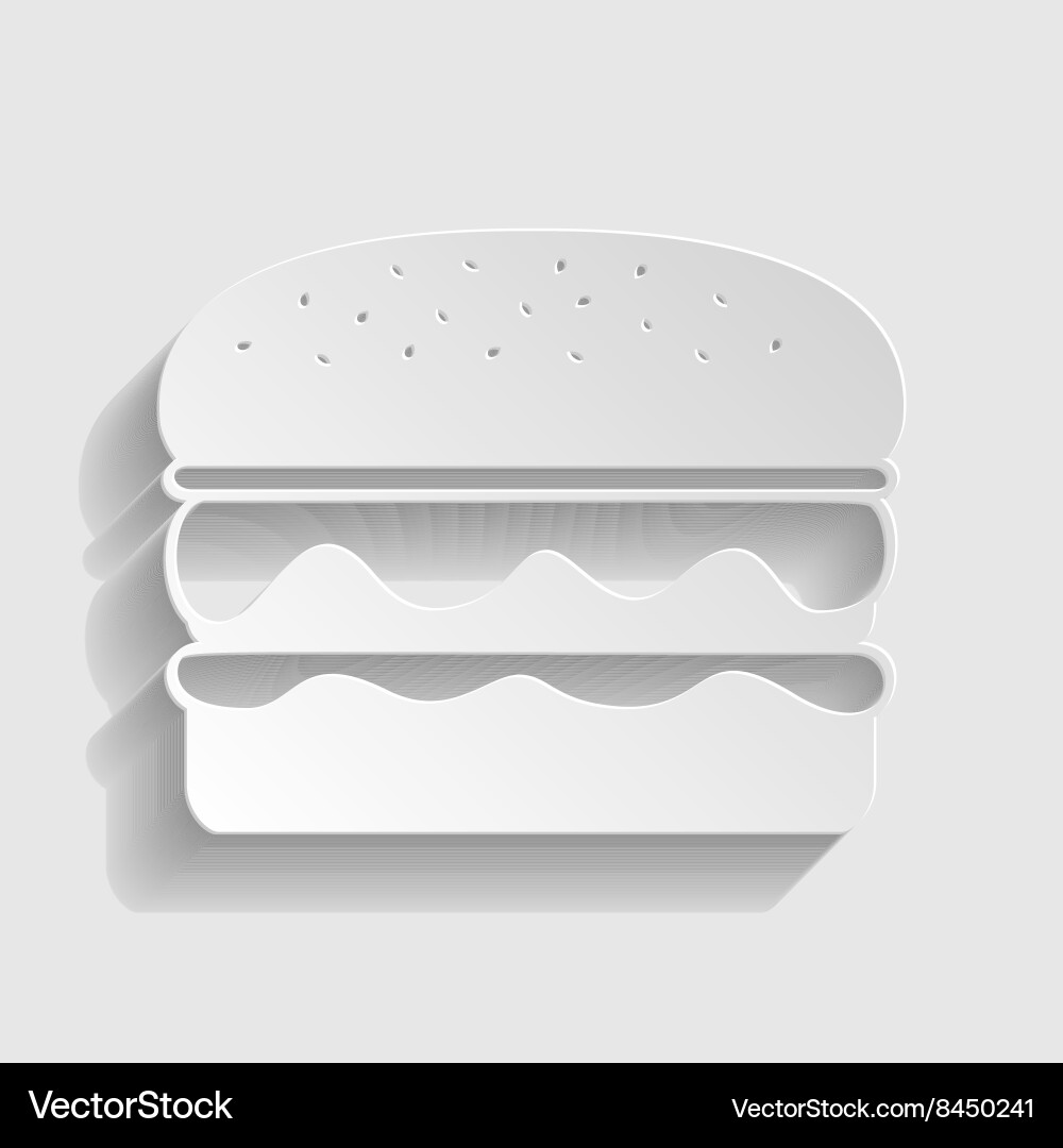 Burger simple icon Royalty Free Vector Image - VectorStock