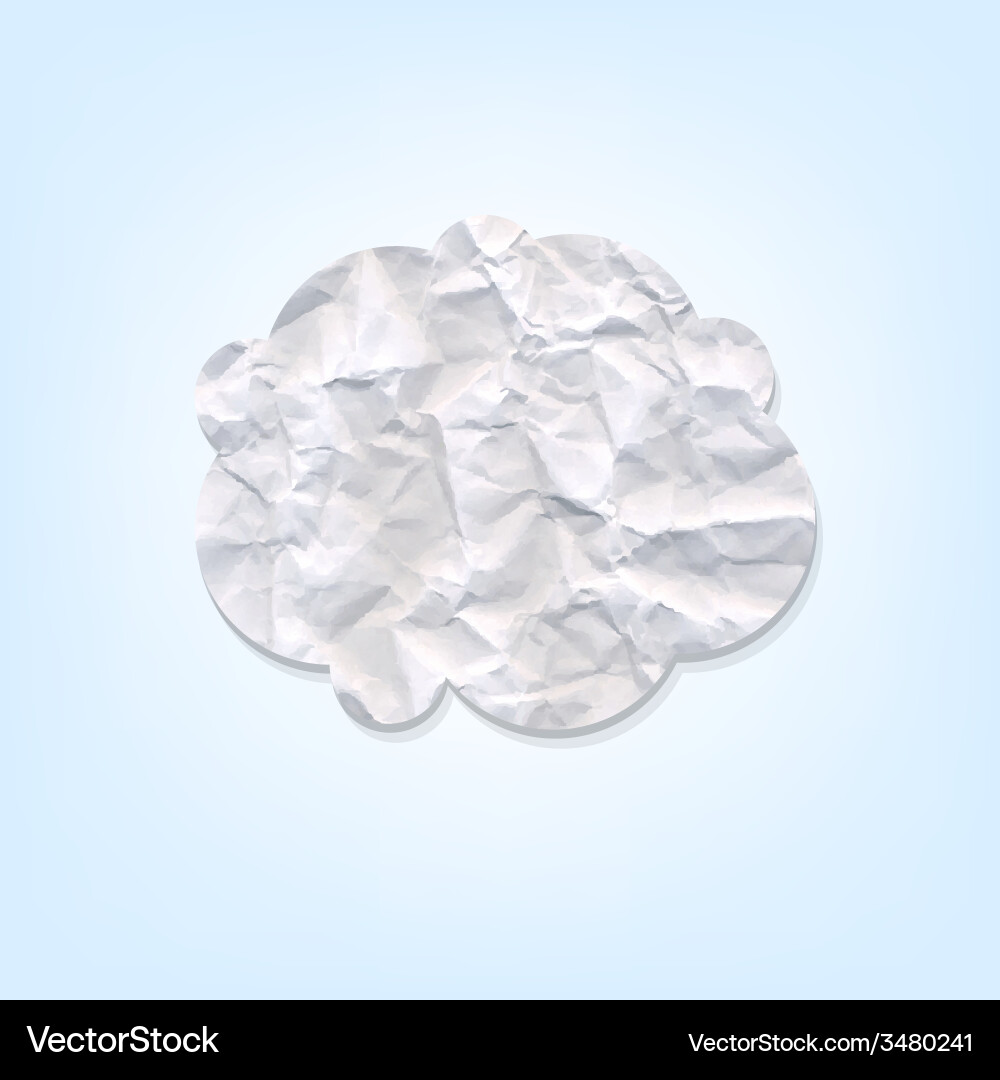 Cloud paper Royalty Free Vector Image - VectorStock