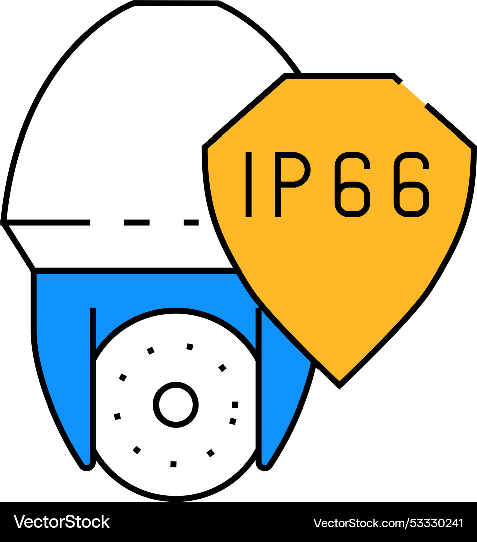 Dust and moisture protection standard camera ip68 Vector Image