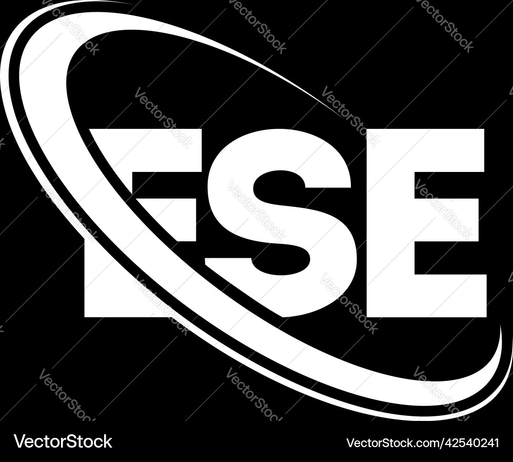 Ese logo letter design Royalty Free Vector Image