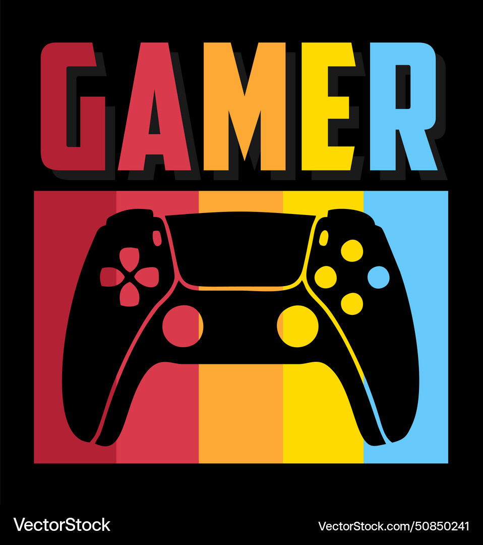 Gaming zone poster for gamer Royalty Free Vector Image