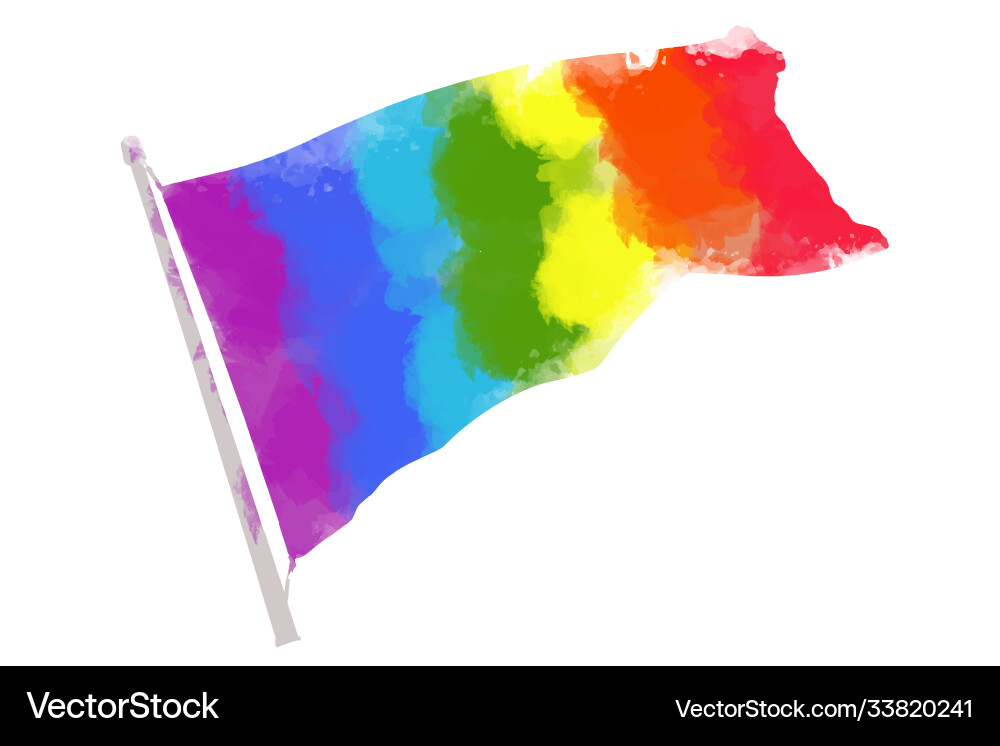 Lgbtq concept design with colorful elements Vector Image