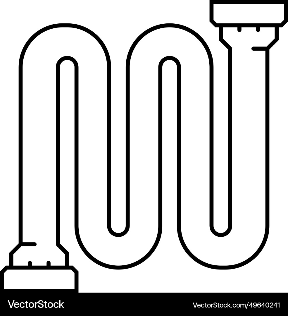 Power pipeline line icon Royalty Free Vector Image