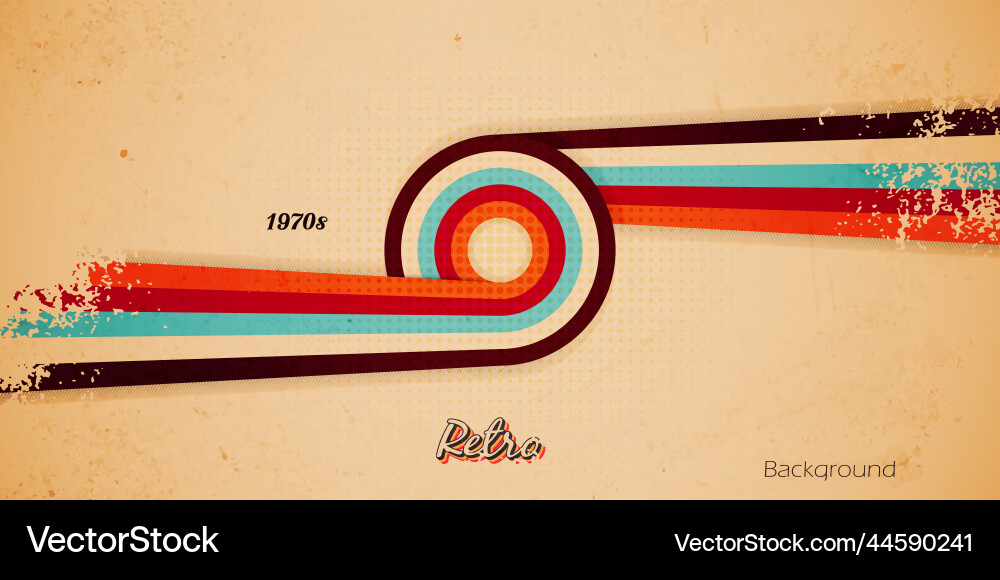Retro style with colorful simple stripes lines Vector Image