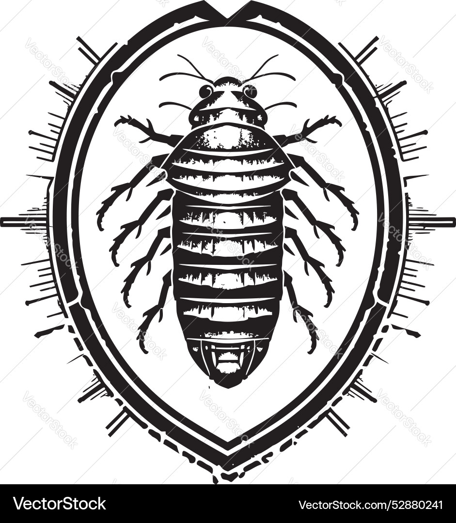 Shiny silverfish insignia silverfish graphic mark Vector Image
