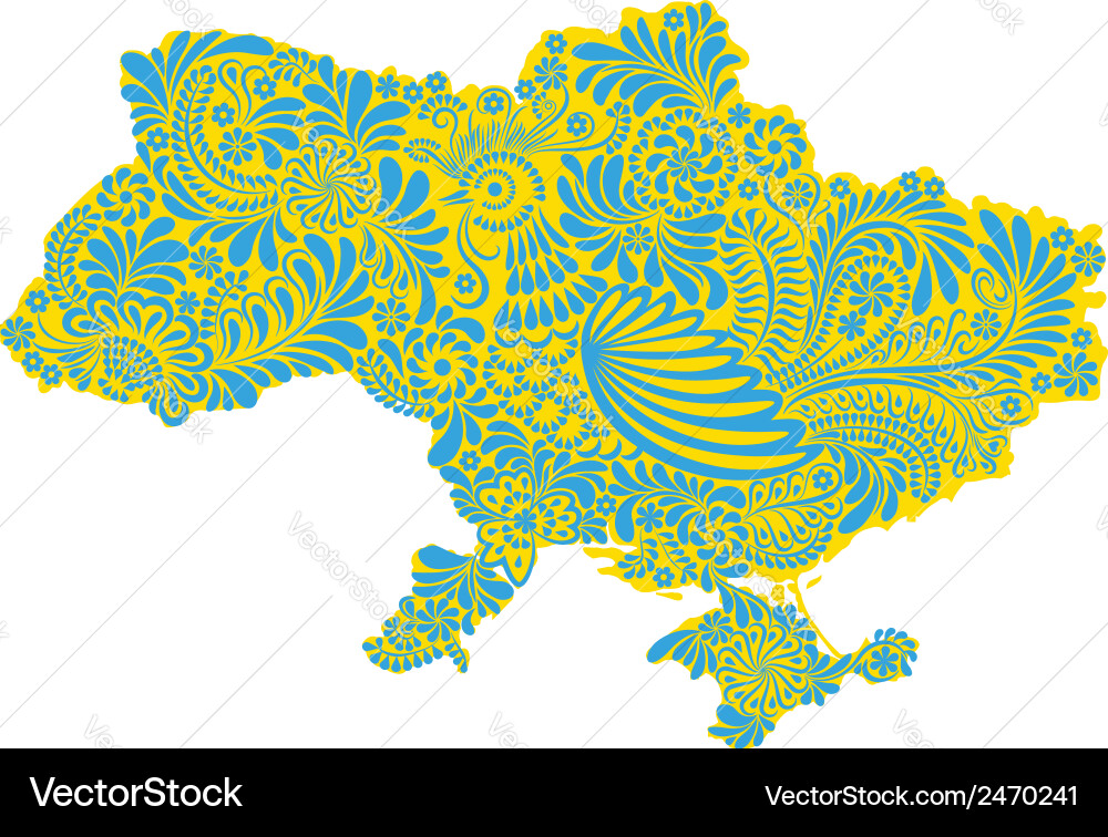 Ukraine pattern Royalty Free Vector Image - VectorStock