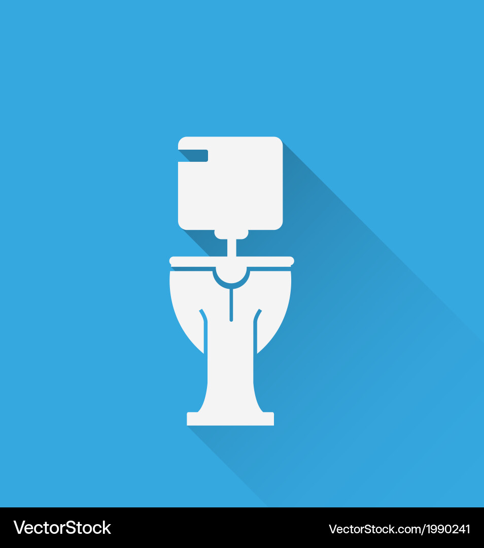 Wc toilet icon Royalty Free Vector Image - VectorStock