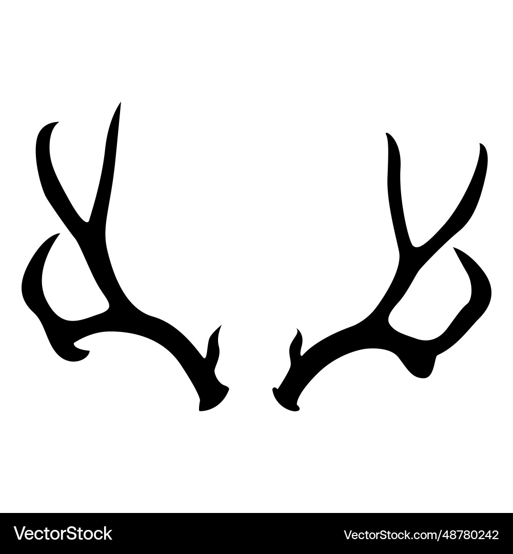 Whitetail Deer Silhouette Vector