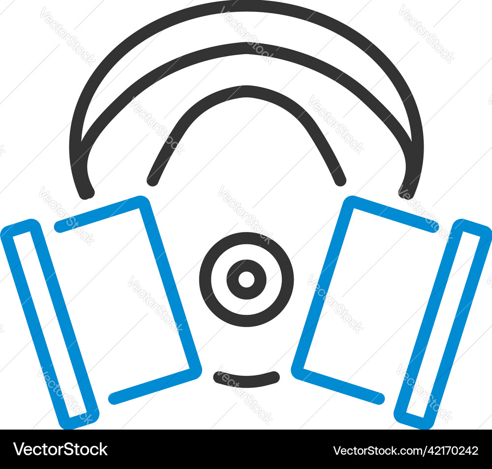 Dust protection mask icon Royalty Free Vector Image