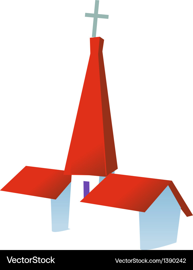 Icon Kirche Lizenzfreies Vektorbild - VectorStock