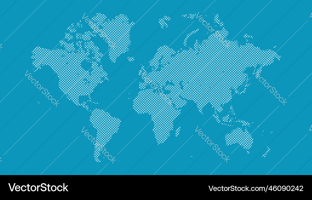 Isolated Dot World Map Royalty Free Vector Image