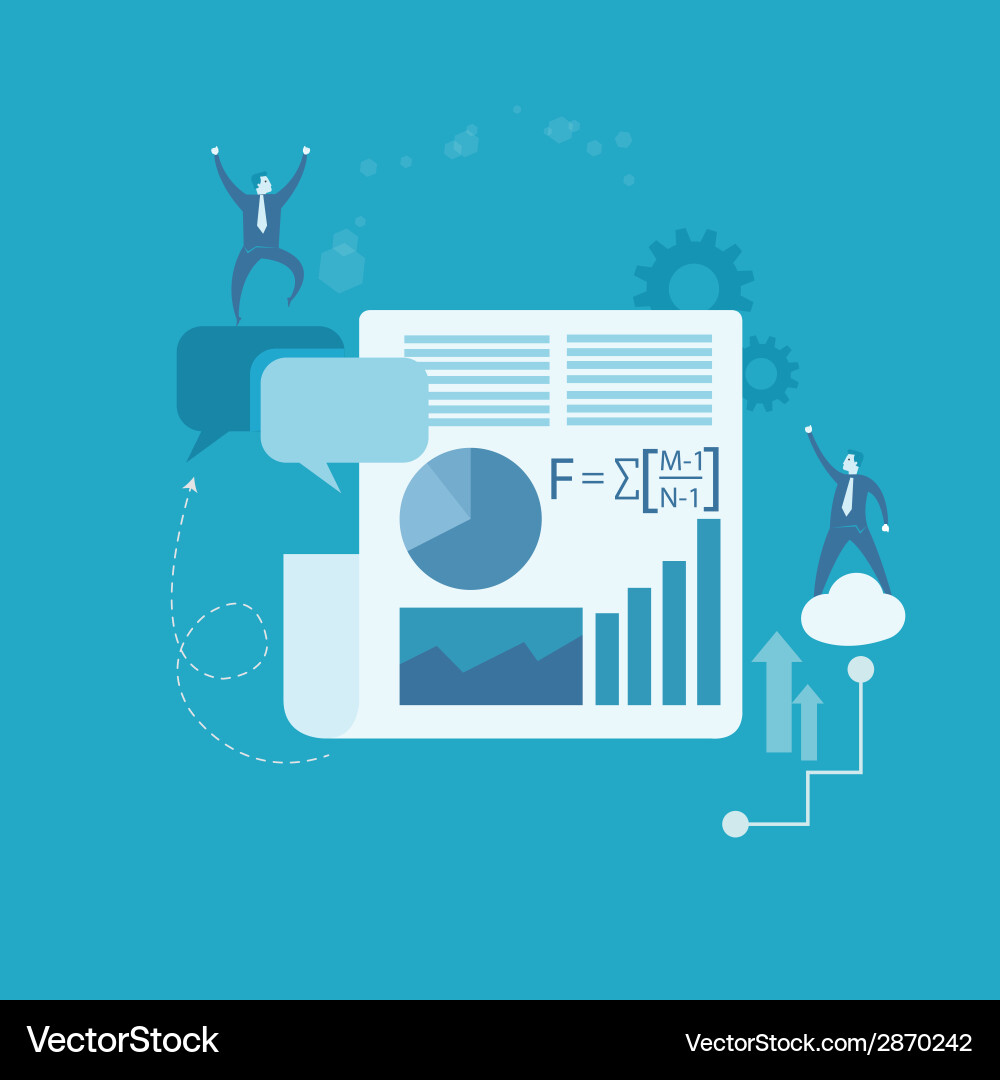 Statistic report Royalty Free Vector Image - VectorStock