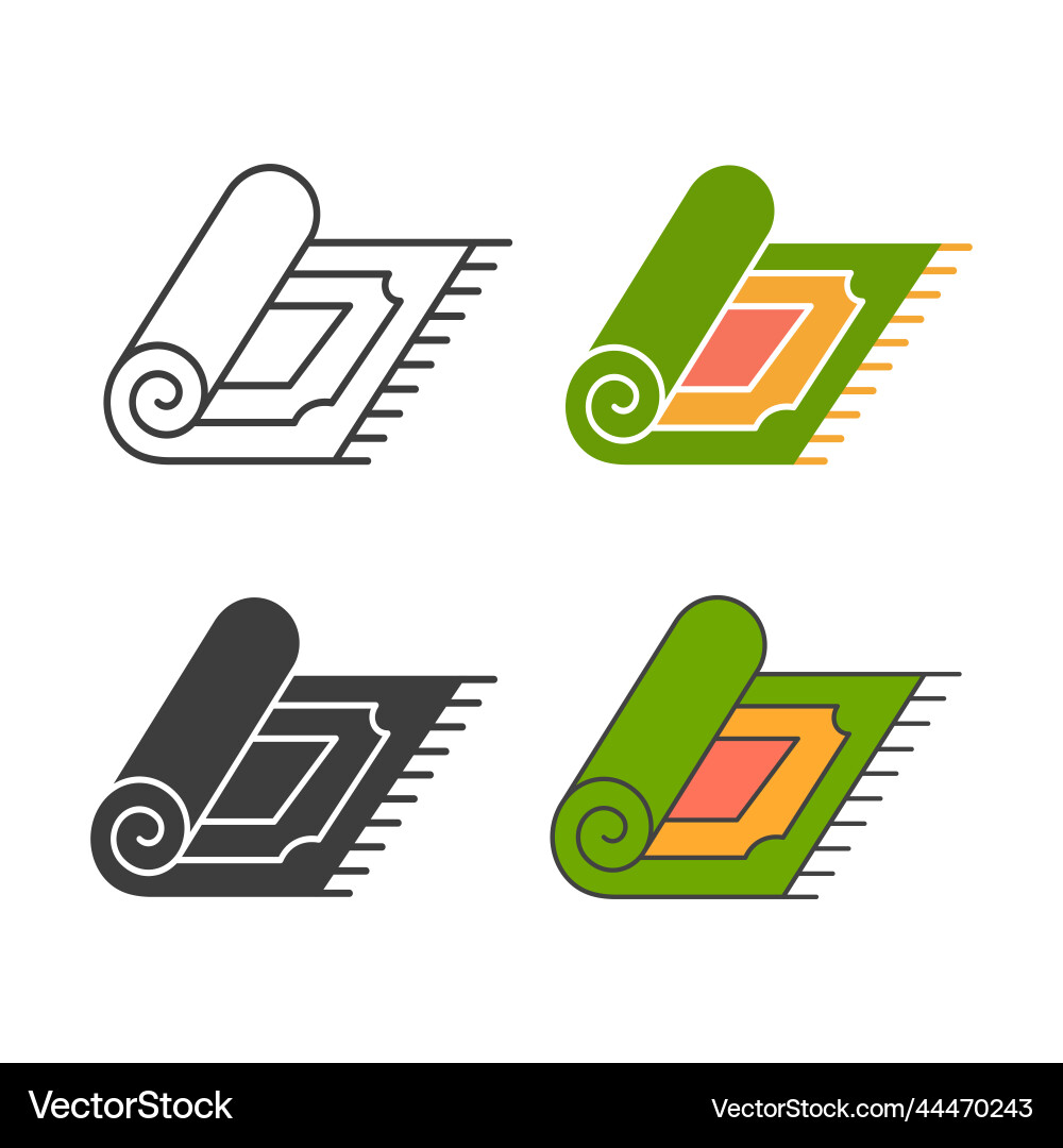 Arabic carpet icons Royalty Free Vector Image - VectorStock