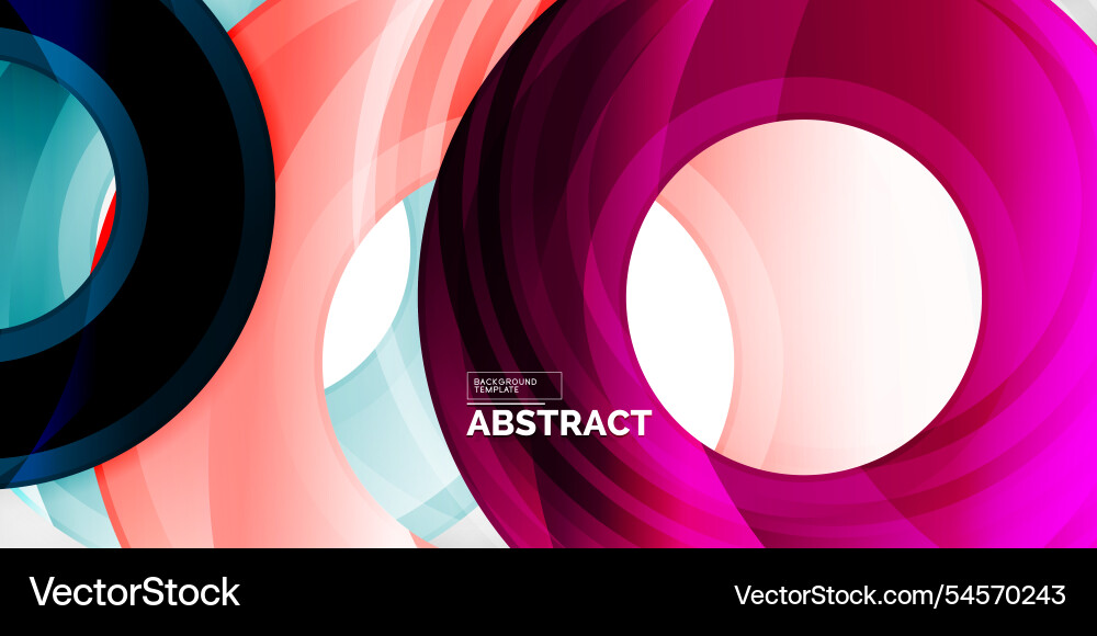 Circles round elements ring shapes premium Vector Image