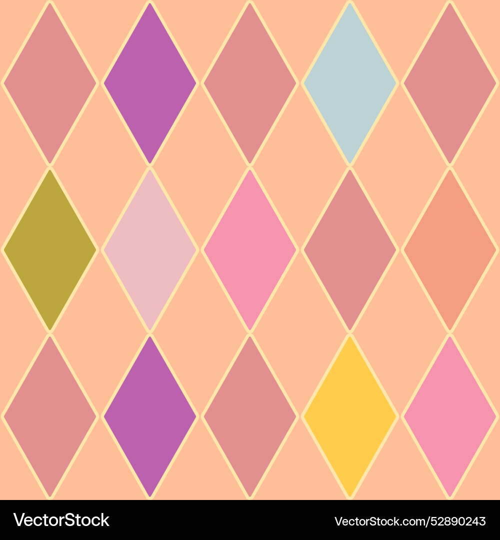 Harlequin geometrical seamless knitting scheme Vector Image