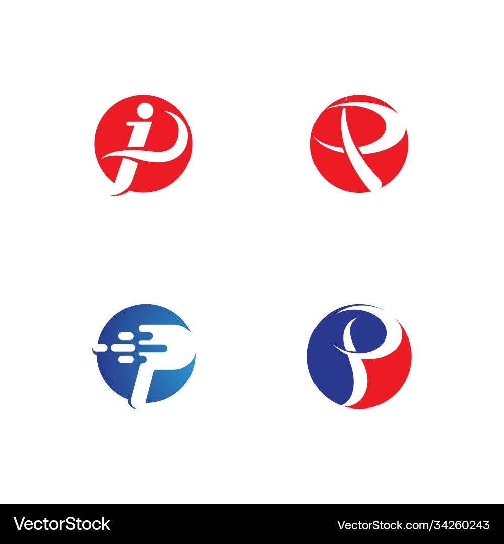 P logo and symbol Royalty Free Vector Image - VectorStock