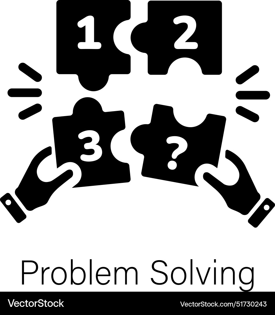 Problem solving Royalty Free Vector Image - VectorStock