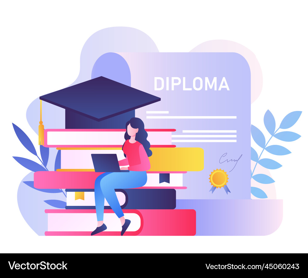 Student graduate concept Royalty Free Vector Image