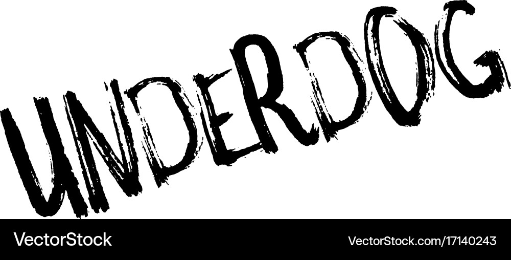 Underdog rubber stamp Royalty Free Vector Image