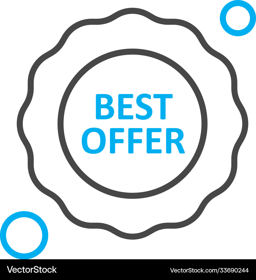 Best offer icon Royalty Free Vector Image - VectorStock