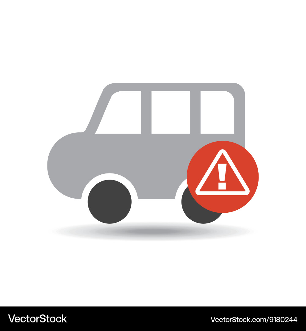 Car concept isolated design Royalty Free Vector Image