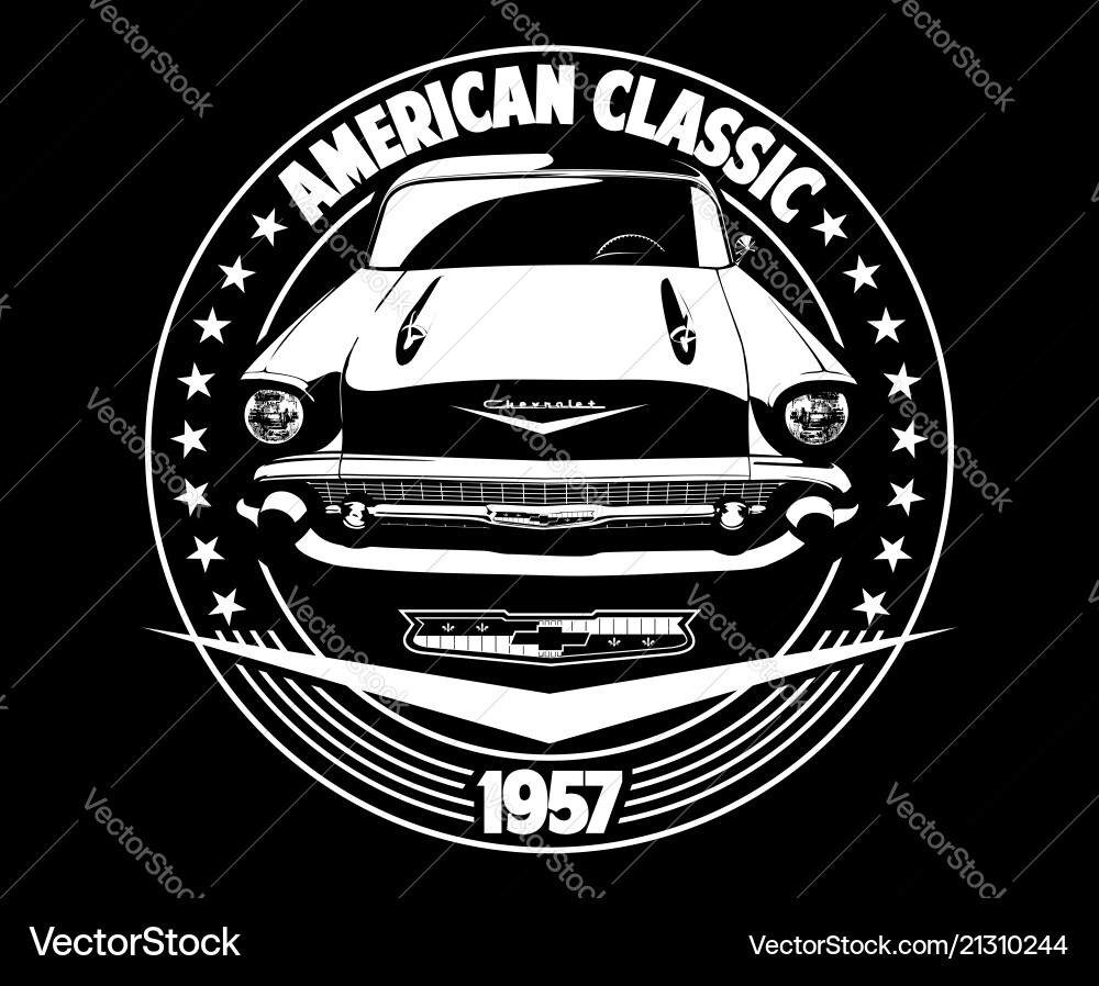 Classic car 01 Royalty Free Vector Image - VectorStock