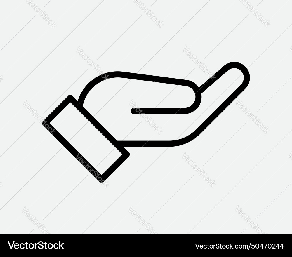 Hand gesture icon line simple trendy design Vector Image