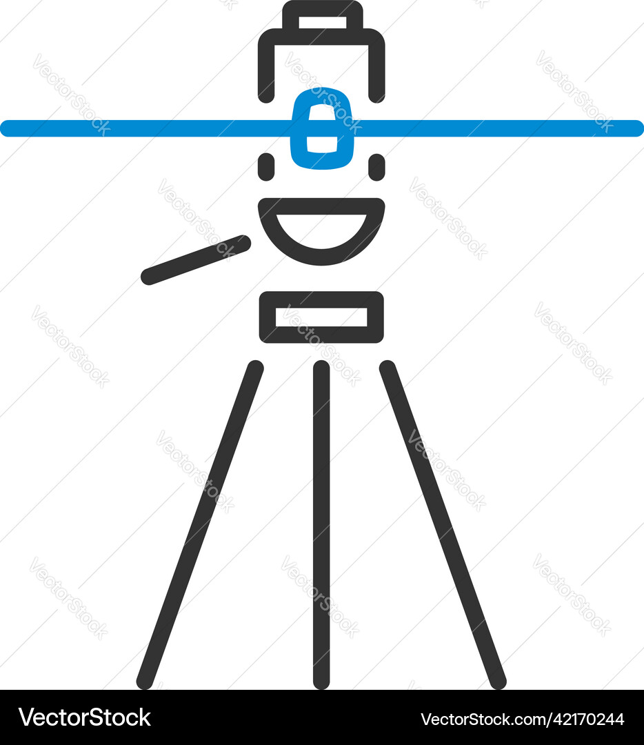 Laser level tool icon Royalty Free Vector Image