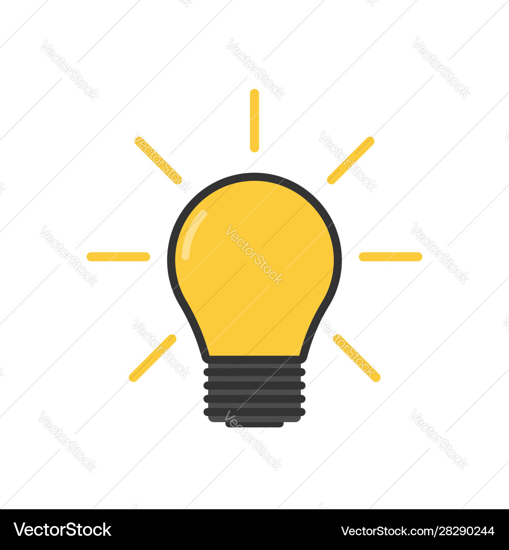 Light bulb lamp incandescent stock Royalty Free Vector Image
