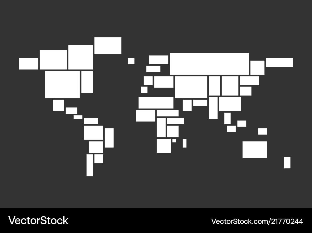 Photo frame collage theme in a shape of world map Vector Image