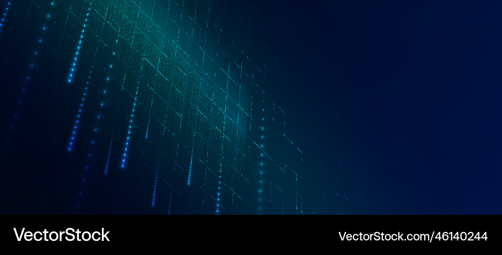 Quantum processing deep learning artificial Vector Image