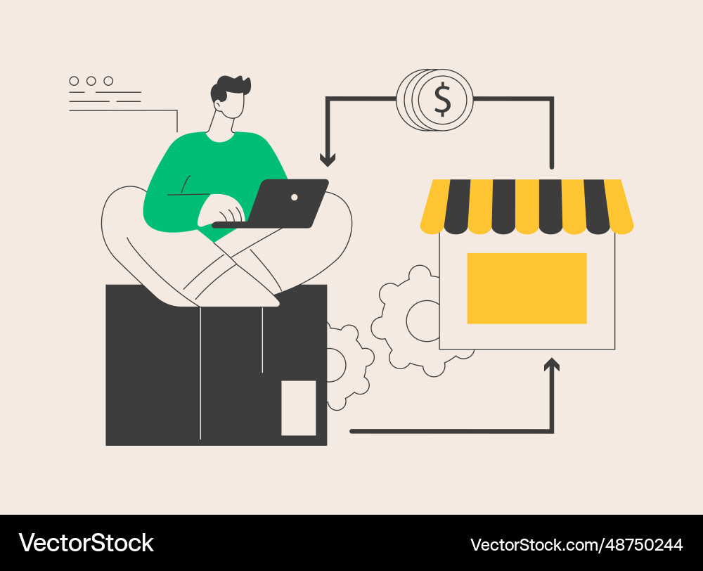 Returns and refunds abstract concept Royalty Free Vector