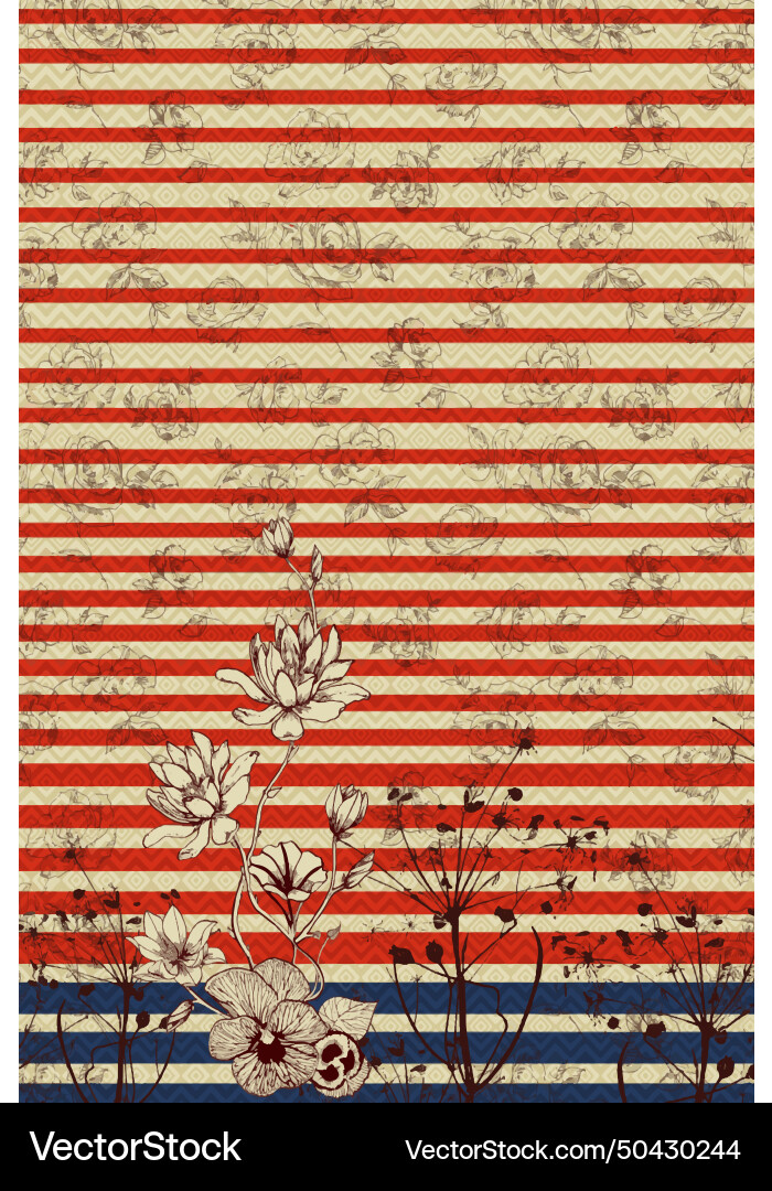 Textile digital design fabric print wallpaper Vector Image