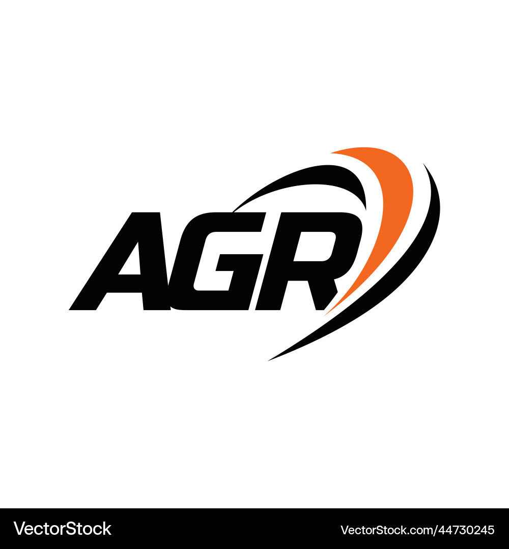 Agr monogram logo Royalty Free Vector Image - VectorStock