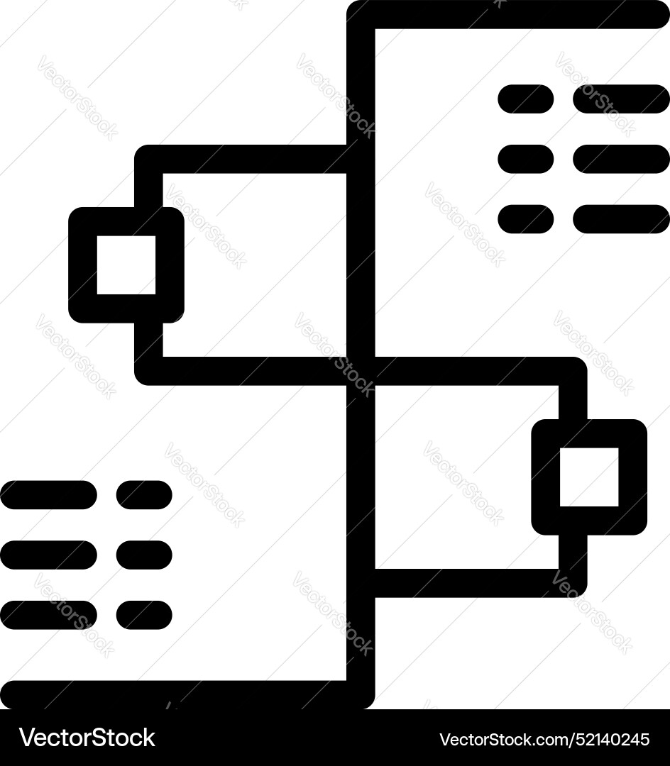 Algorithm Flowchart Showing Data Processing Steps Vector Image 6932
