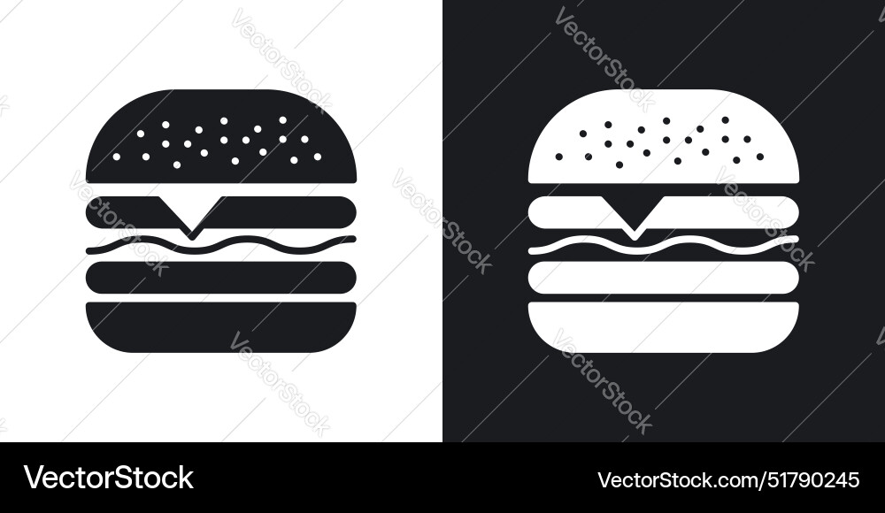Cheese burger icon Royalty Free Vector Image - VectorStock