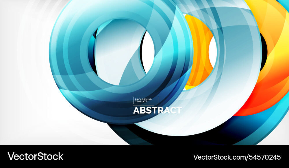 Circles round elements ring shapes premium Vector Image