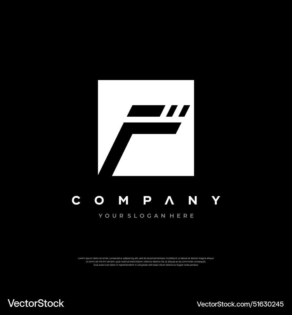 Ff monogram logo modern and minimalist Royalty Free Vector