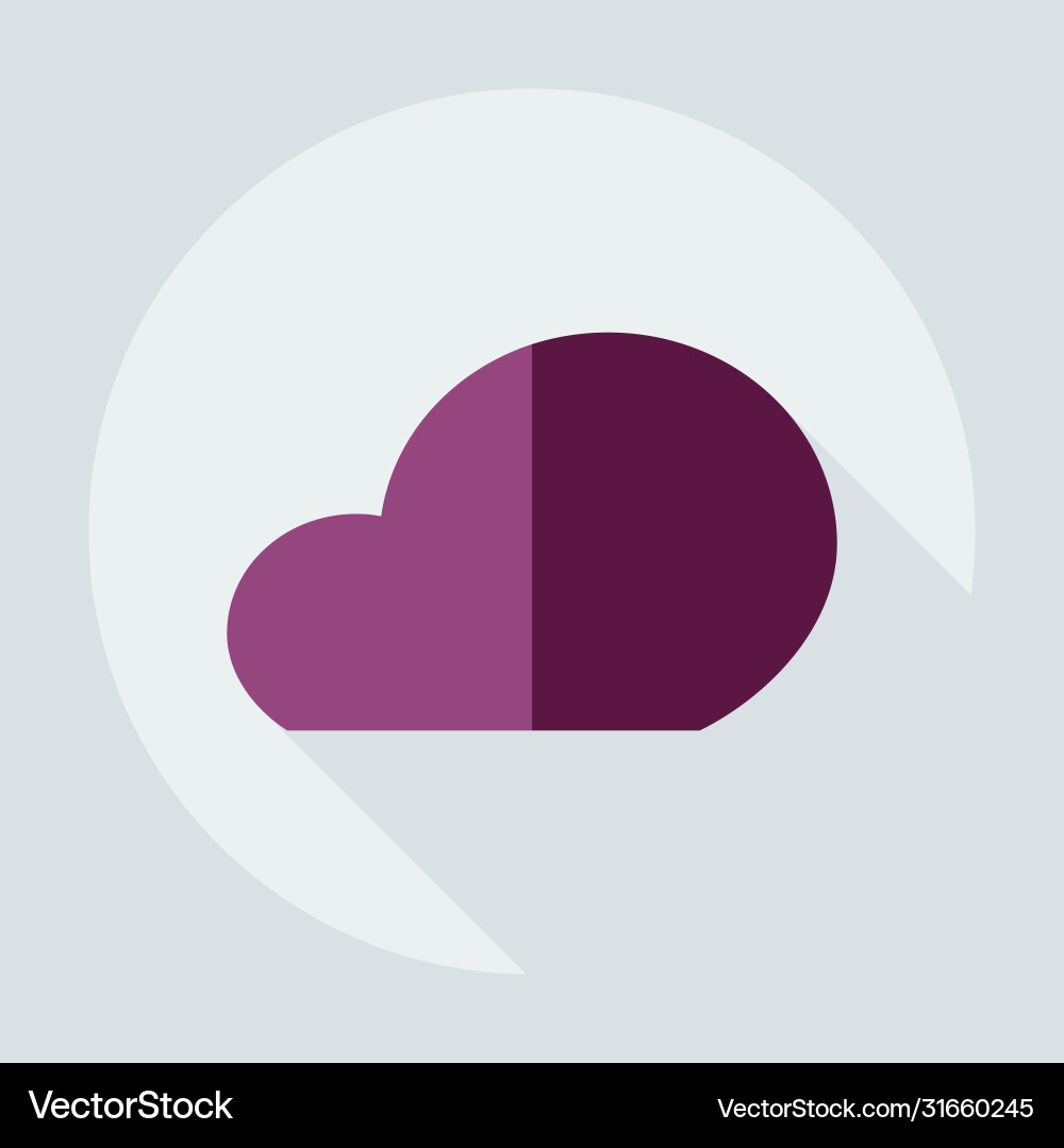 Flat modern design with shadow icons cloud Vector Image