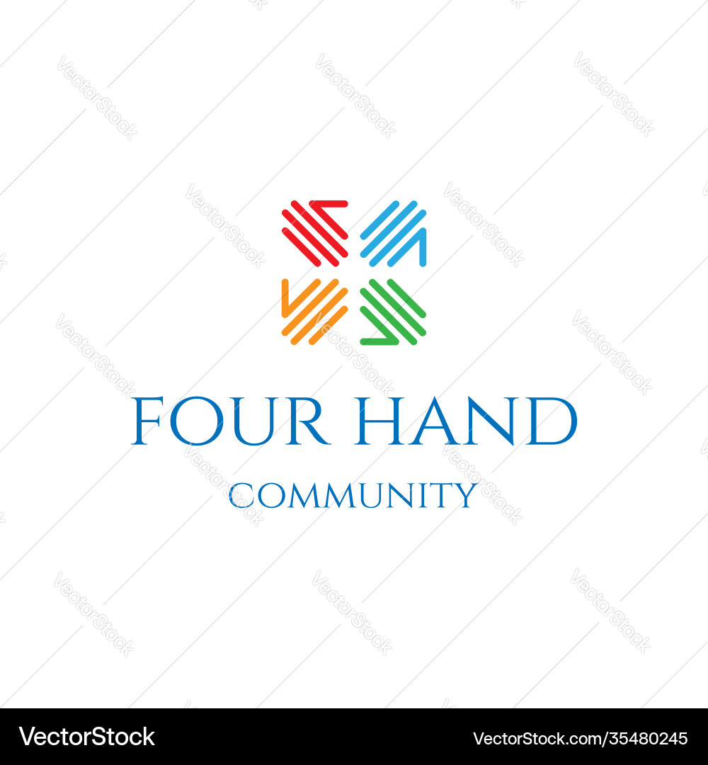 Human star charity diversity community logo design
