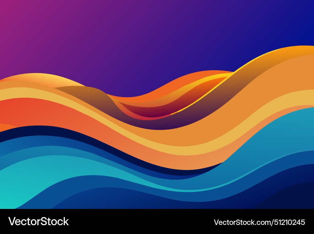 Printabstract wave wallpaper Royalty Free Vector Image
