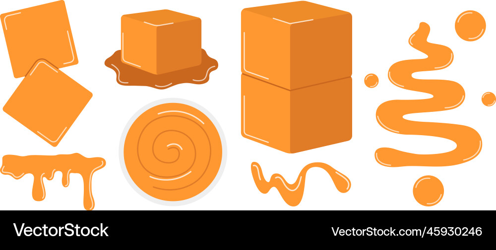 Caramel Royalty Free Vector Image - VectorStock