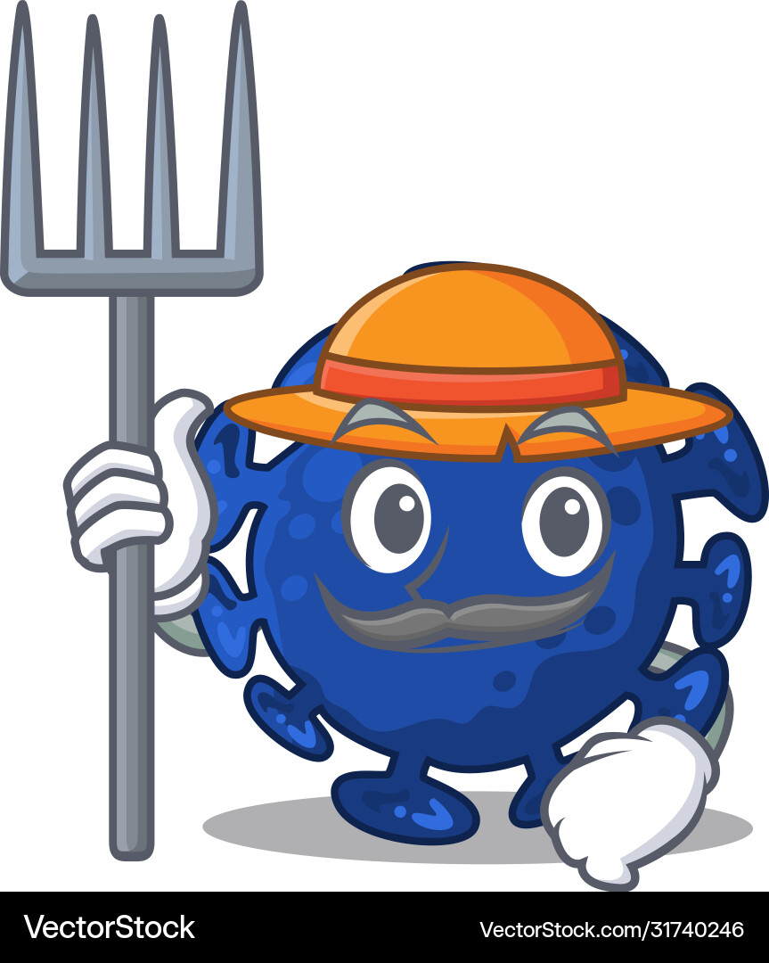 Cartoon character design streptococcus Royalty Free Vector