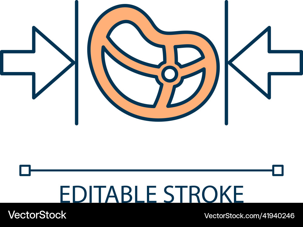 Cut down meat consumption rgb color icon Vector Image