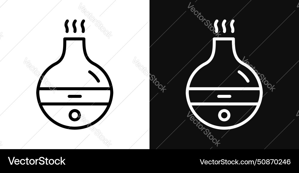 Diffuser icon set scent reed aromatherapy symbol Vector Image