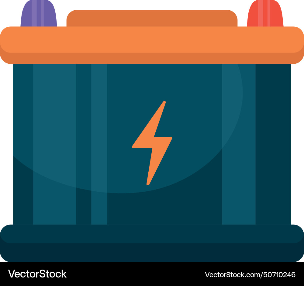 High performance battery vehicle Royalty Free Vector Image