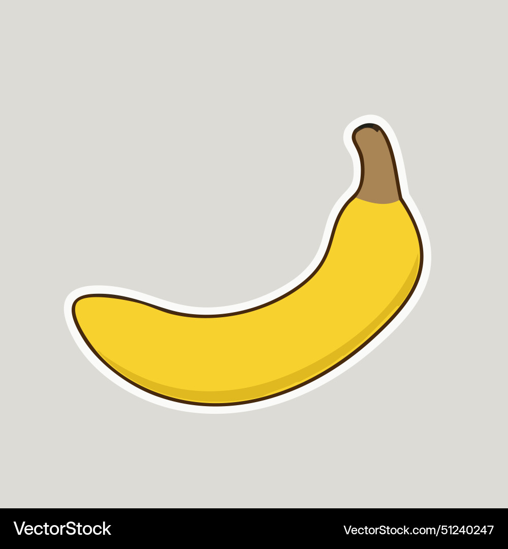 Banana fruit icon design Royalty Free Vector Image