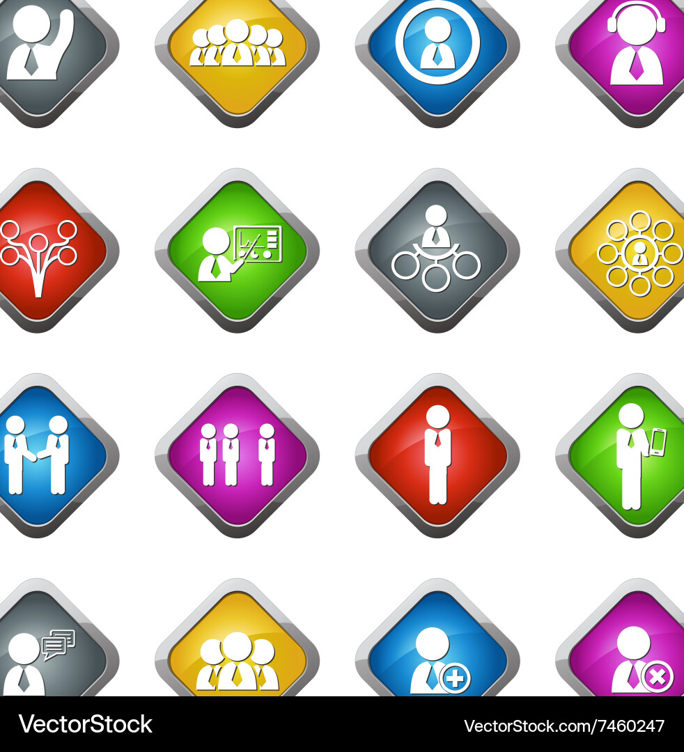 Community icons set Royalty Free Vector Image - VectorStock